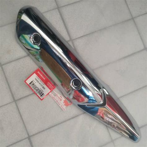 Jual Tutup Tameng Cover Knalpot Protector Muffler Supra X 125 Helm In Ori AHM 18355KYZ900