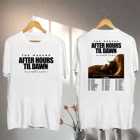 Weeknds Graphic Tee 2025 Weeknds After Hours Til Dawn Tour Shirt