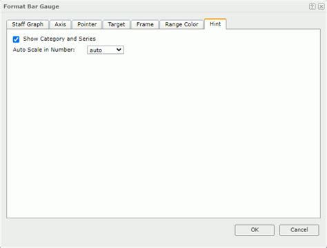 Format Bar Gauge Dialog Box Properties Logi Analytics