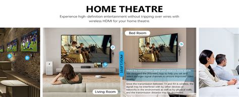 Amazon Com Wireless HDMI Transmitter And Receivers Multiple TVs G P HZ HDMI