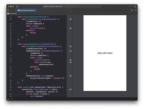 Udp Listener In Swift Rswift