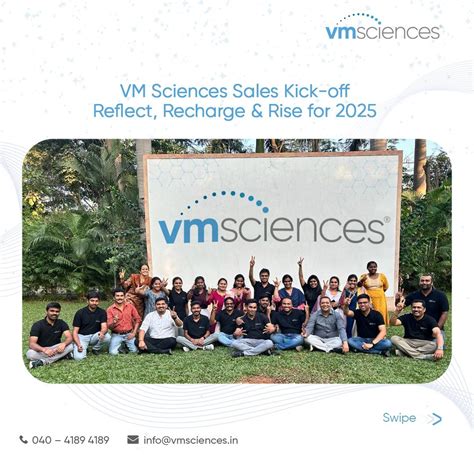 Vmsciences Saleskickoff2025 Biggoals Workhardplayhard Teamspirit