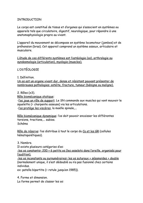 Le Systeme Musculo Articulaire Seconde
