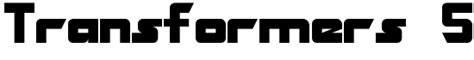 Transformers Solid Normal Font FontZone Net