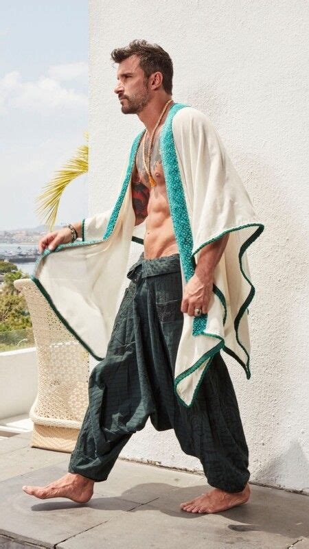 The Monarch Linen Kimono Festival Outfits Men Male Kimono Boho