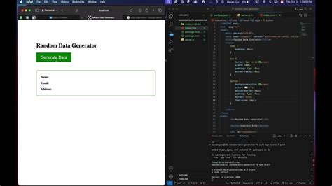 Node Js Random Data Generator App Youtube
