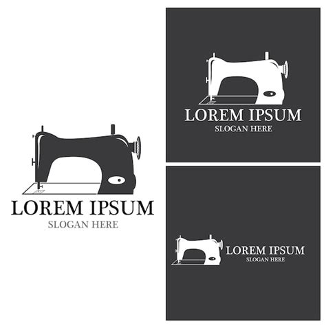 Premium Vector Sewing Machine Logo Vector Template