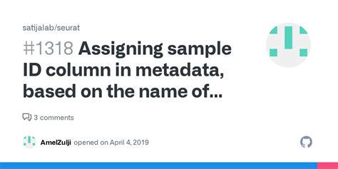 Assigning Sample Id Column In Metadata Based On The Name Of The Cells