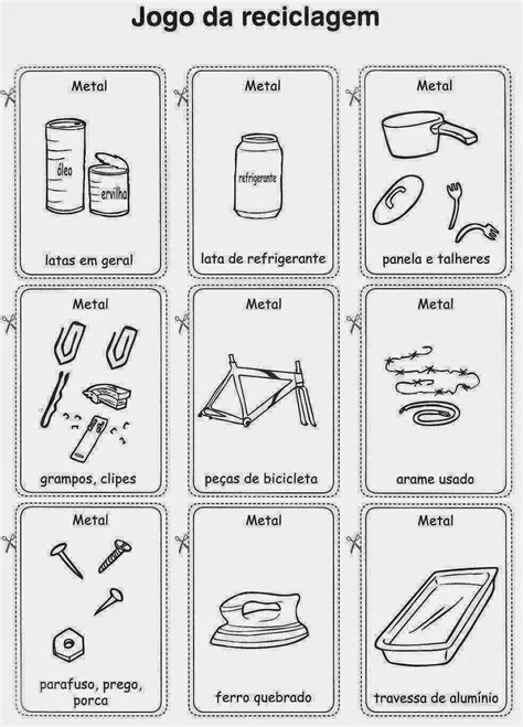 Jogo Da Reciclagem Atividade L Dica E Interessante Atividade Para Imprimir