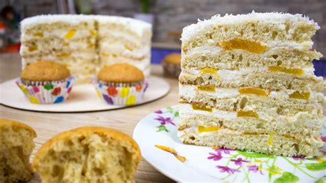 🍰Бисквит на сметане и сгущенке👍 для торта и капкейков🍰 Я ТОРТодел