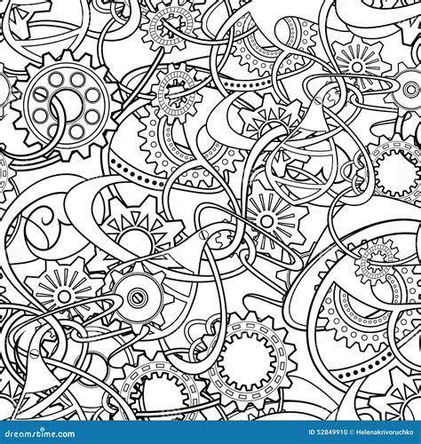 Vector Seamless Monochrome Abstract Background Stock Vector Illustration Of Arabian Abstract