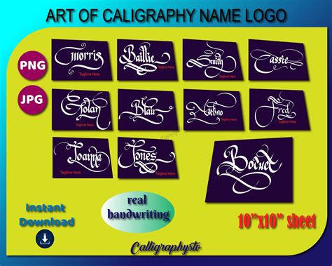 Custom Name SVG Hand Lettered Cursive Text Custom Text Etsy