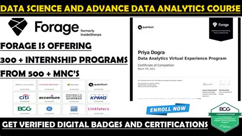 Free Data Science With Advance Data Analytics Course With Certificate