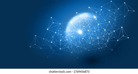 Abstract Blue Minimal Style Cloud Computing Stock Vector Royalty Free 1769739434 Shutterstock