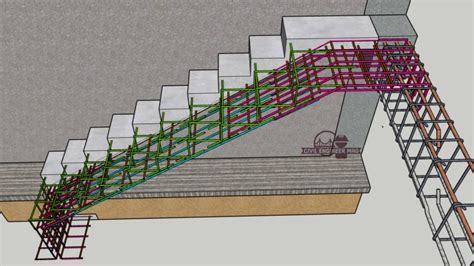 The Rainforcment Of Stair Rebar Najmaden