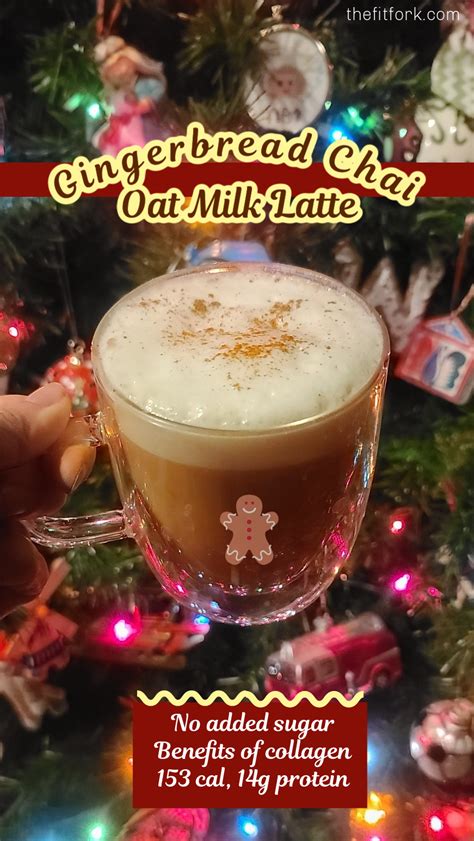 Gingerbread Chai Oat Milk Latte With Collagen