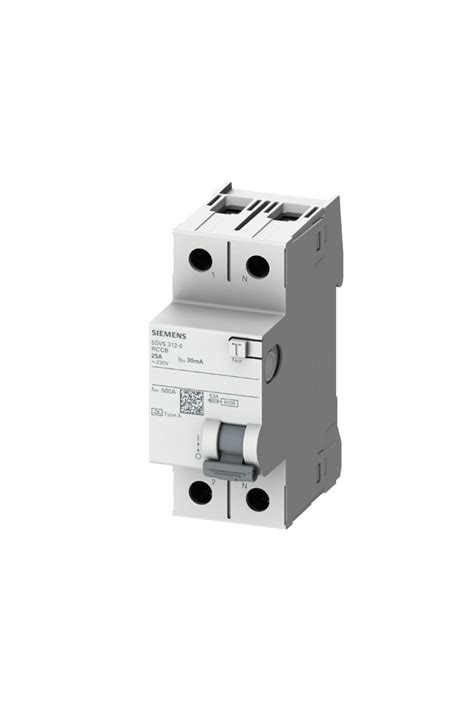 Siemens 5sv5312 6 25 Amper 30ma Monofaze Kaçak Akım Koruma Rölesi