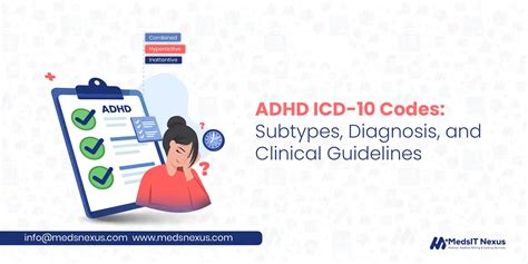 Icd10 Codes For Adhd Subtypes And Diagnosis Medsit Nexus