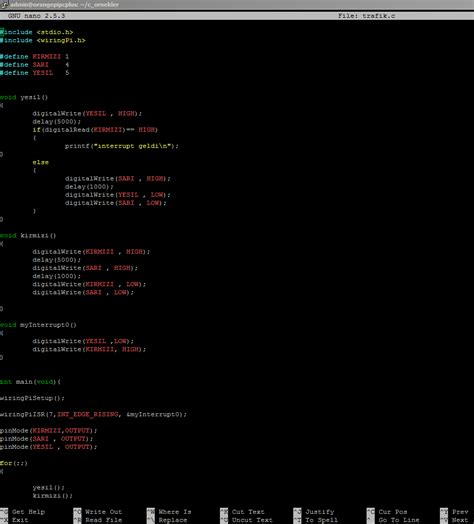 Orange Pi Orange Pi C Program Interrupt Ve Trafik IŞiĞi Uygulamasi
