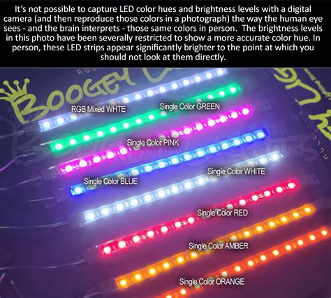 How LED Colors Look
