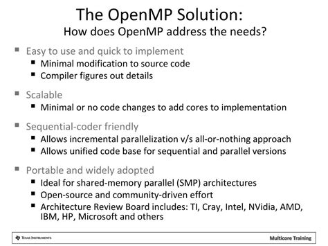 Ppt C66x Keystone Training Openmp An Overview Powerpoint