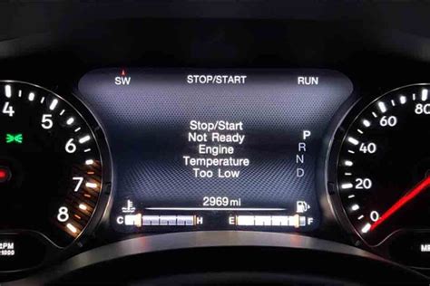 Stop Start Not Ready Engine Temperature Too Low What To Do Solved