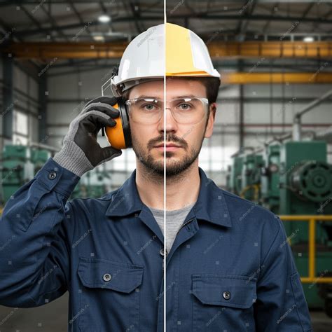 Worker Split Into Two Halves On Ai Generated Image 2587238367