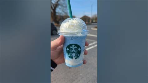 Blue Raspberry Cloud Frappuccino Review Starbucks Youtube