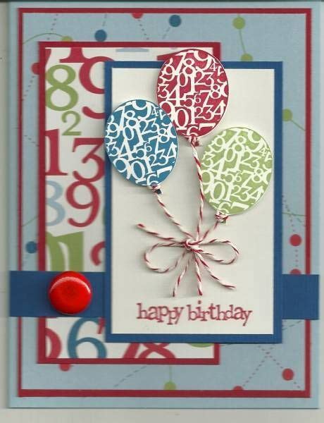 Как сделать Stampin Up Pop Up открытку с шариками на День Рождения