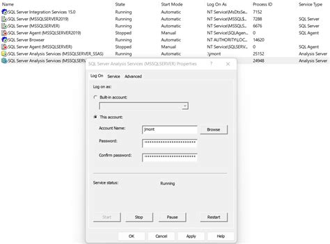 Ssas Sql Server 2012 Login Failed For User Nt Servicemssqlserverolapservice 28000