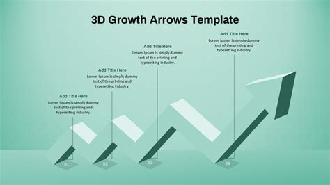 business growth chart powerpoint template slidekit
