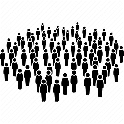 Throng Crowd Packed People Mass Human Swarm Icon Download On Iconfinder