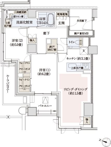 プラウド神楽坂マークス J Type 間取り マンション・一戸建て 理想の間取り探し！