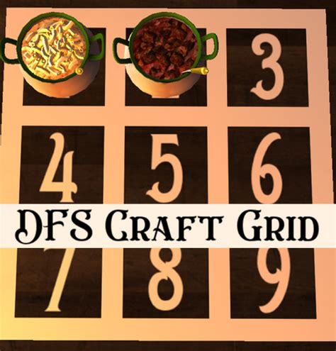 Second Life Marketplace Dfs Crafting Grid Helper