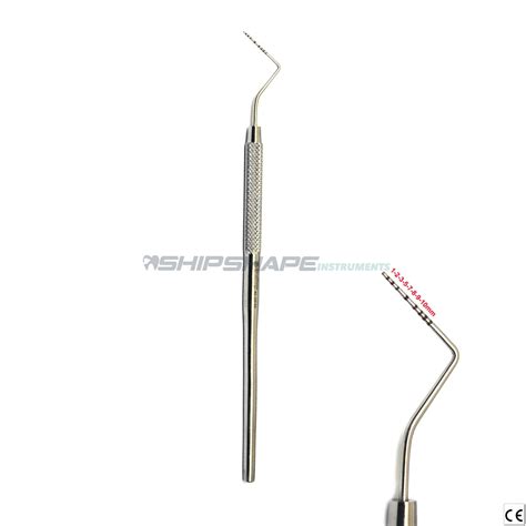 Dental Periodontal William Probe Color Coaded Teeth Depth Measurment