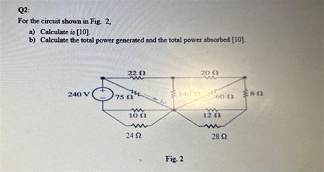 Solved Q For The Circuit Shown In Fig A Calculate Io Chegg