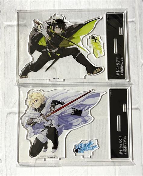 終わりのセラフ 生誕10周年記念展 アクリルスタンド 百夜優一郎 百夜ミカエラ メルカリ