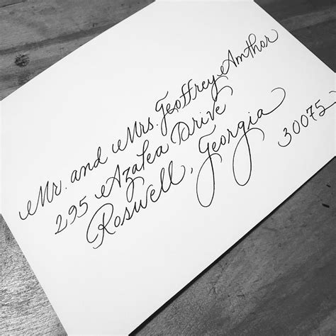 Classic Black Ink Fancy Script Calligraphy