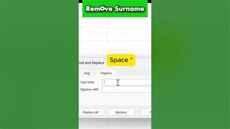 remove surname in excel dailyshorts exceltips exceltricks