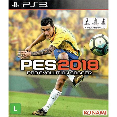 Pes 2018 Pro Evolution Soccer Ps3 1 Com Detalhe Jogo Mídia Física