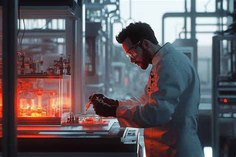 Engineer Testing Prototypes In A Lab Premium Ai Generated Image Engineer Testing Prototypes In A Lab Premium Ai Generated Image