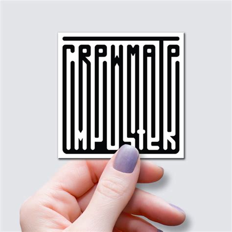 Crewmate Imposter Vinyl Sticker Stickerambassador