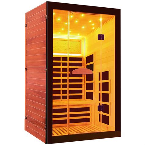 Hosauna 2 Person Infrared Sauna Room For Home Indoor 2000w Low Emf Woo