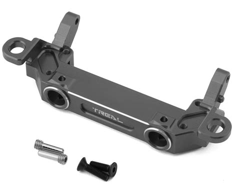 Treal Hobby Axial Scx10 Iii Cnc Aluminum Front Bumper Mount Grey