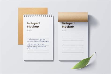 Premium Psd Notepad Mockup