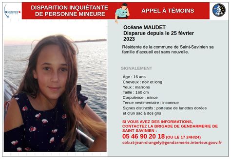 Inquiétante Disparition En Charente Maritime Une Adolescente De 16