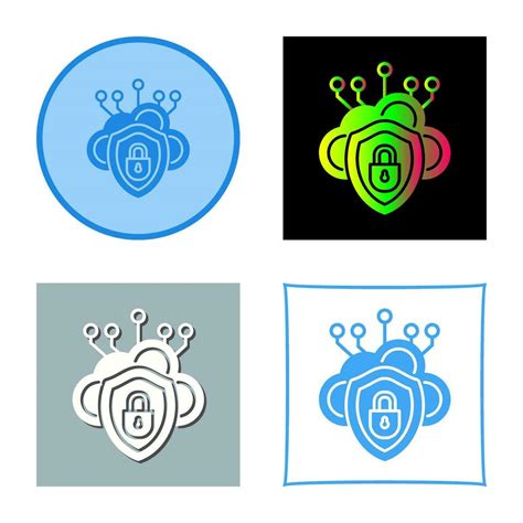 Icono De Vector De Seguridad En La Nube 30959894 Vector En Vecteezy