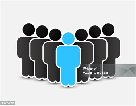 트렌디 한 플랫 스타일의 사람들 아이콘 인포 그래픽 웹 사이트 디자인 로고에 대한 사람 기호입니다 군중 표지판 팀 또는 사용자