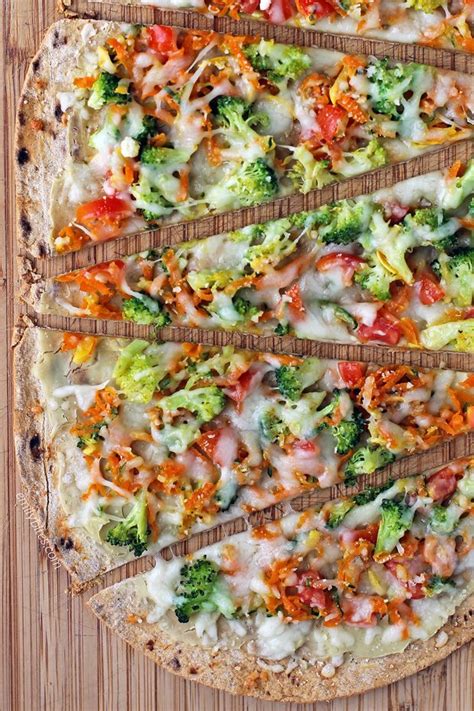 Veggie Lovers Flatbread Emily Bites