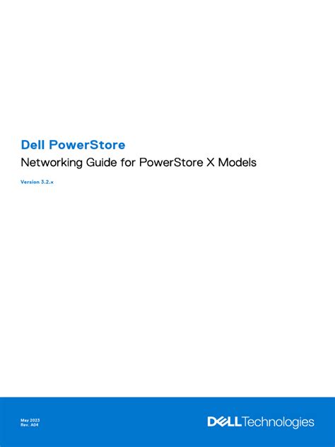 Networking Guide For Powerstore X Models Pdf Network Switch Ip Address